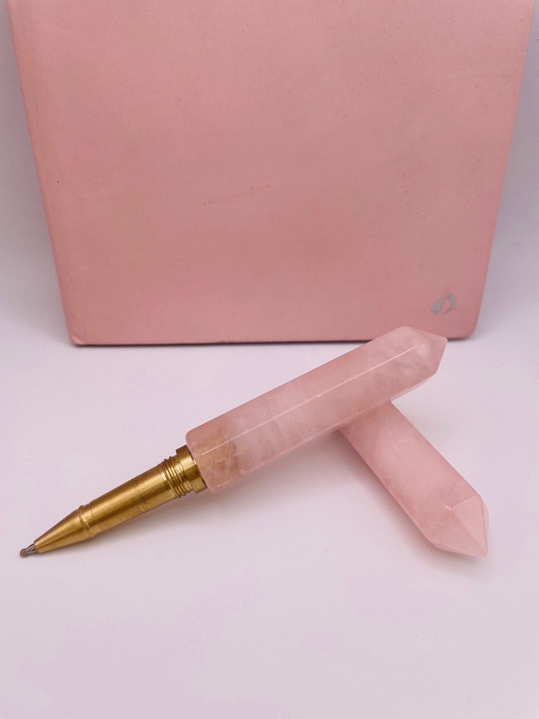 Manifestation Crystal Pens | Rose Quartz Pen | Natural Crystal Pens ...