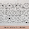 35 Hand Sign Emoji SVG PNG Bundle // Icons, Social Media, Print and ...