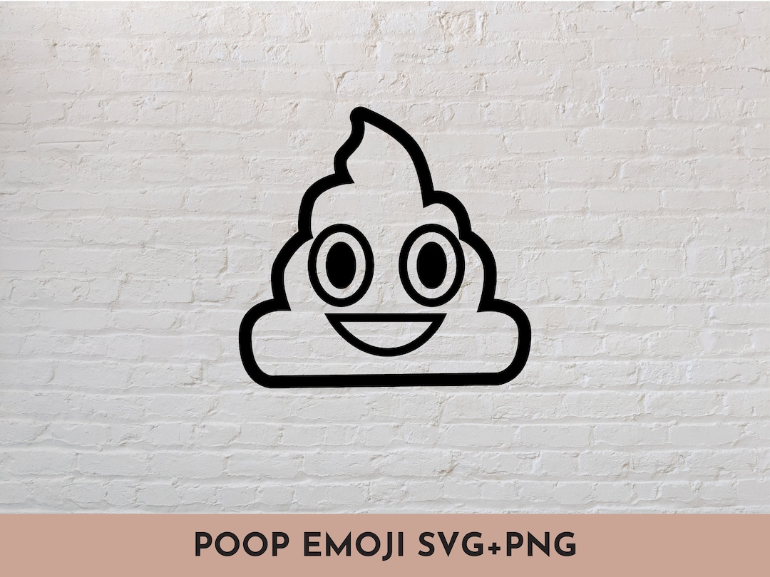Poop Emoji SVG + PNG // Icons, Social Media, Print and Stickers // SVG ...