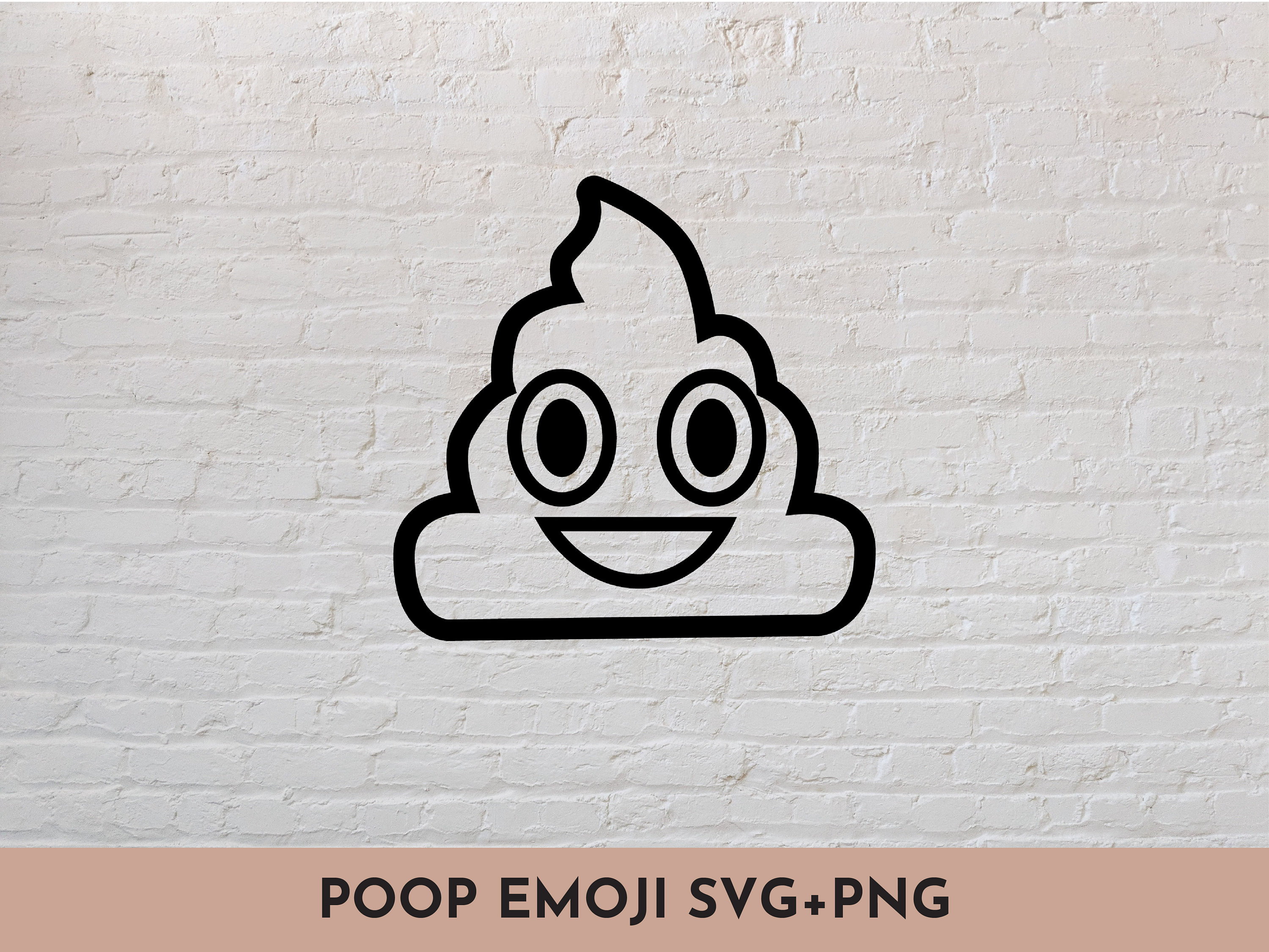 Poop Emoji SVG PNG // Icons, Social Media, Print and Stickers // SVG ...