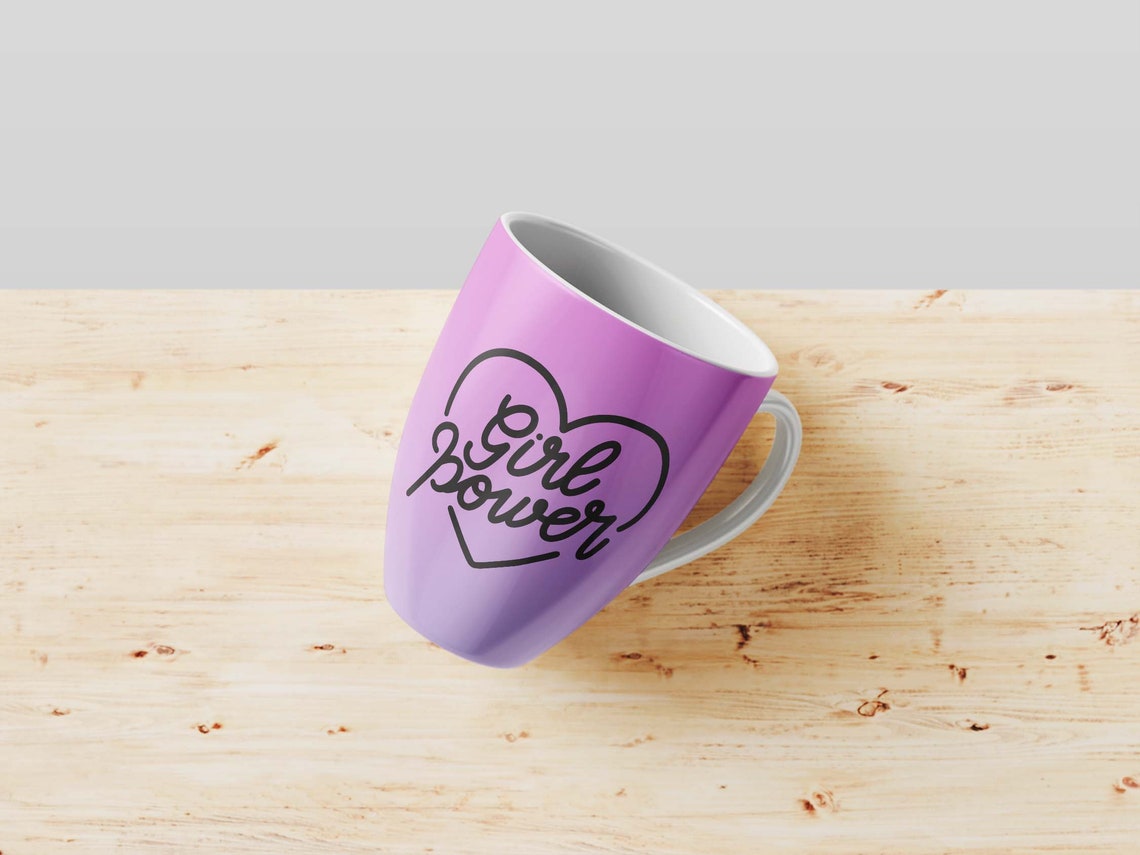 Girl Power Heart SVG PNG // SVG Cut File for Cricut, Silhouette ...