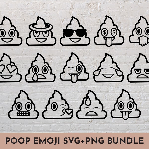 Poop Emoji Svg - Etsy