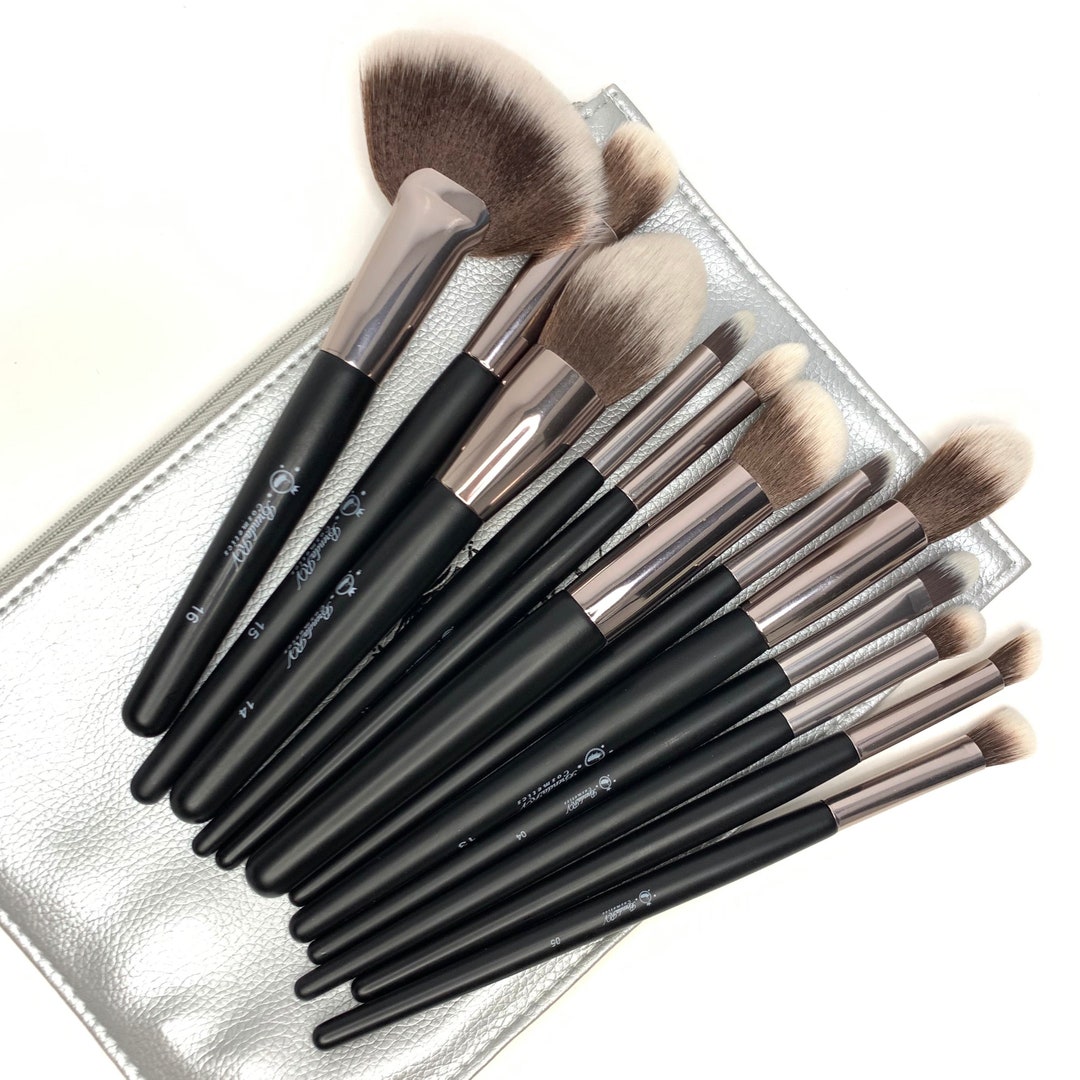 12 Piece Brush Set With Carry on Baggie - Etsy
