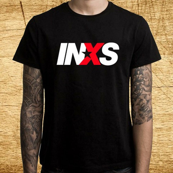 INXS Classic Rock Band Logo Mens Black New Popular | Etsy