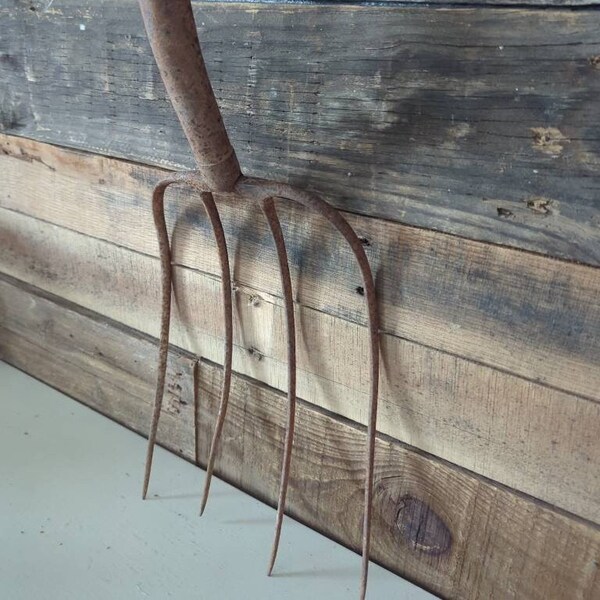 Antique Hay Fork - Etsy
