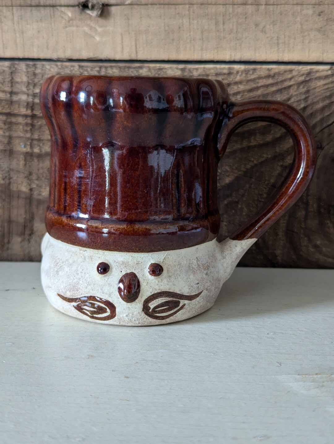 Chef Look Studio Art Mug Cook W Mustache Wearing Chef Hat Ceramic ...