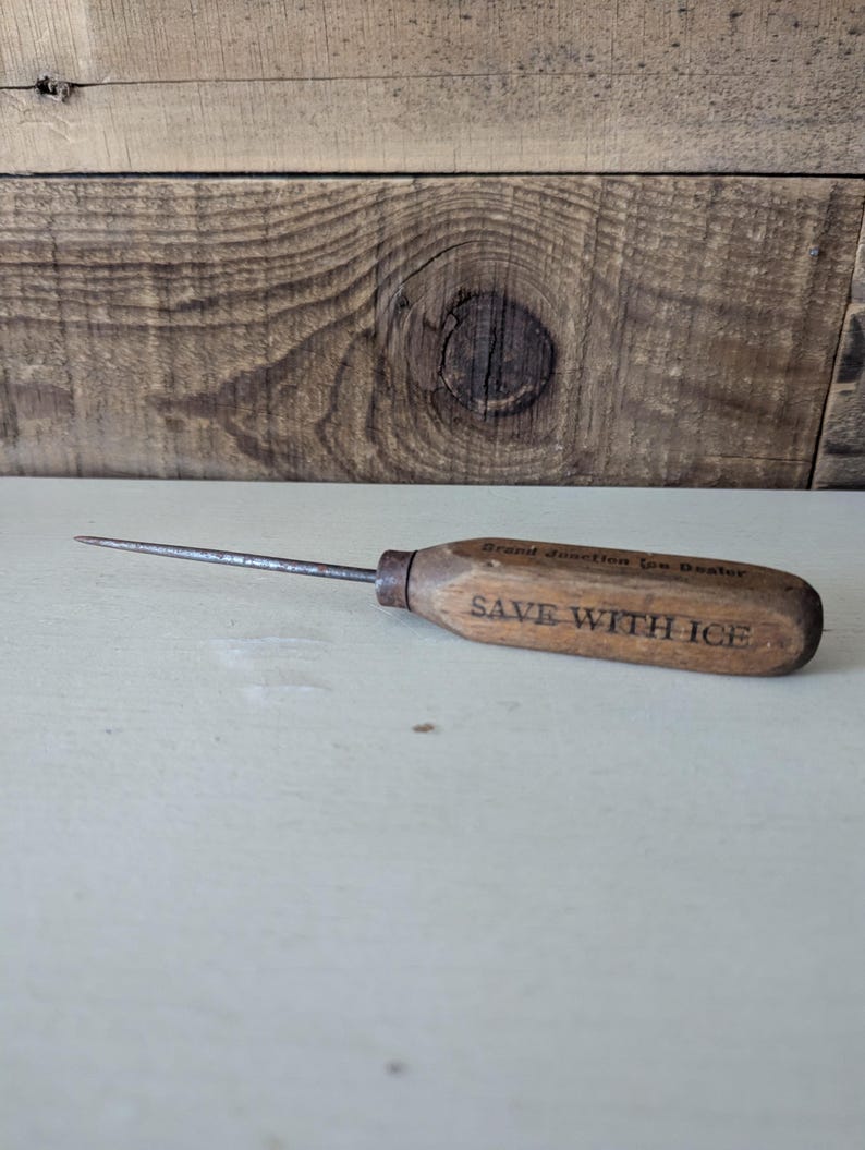 Vintage Ice Pick: Grand Junction Ice Dealer Advertising - Etsy