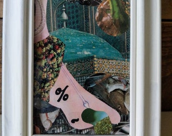 Appealing Package Original Collage by Mary Vandenberg Ready to - Etsy