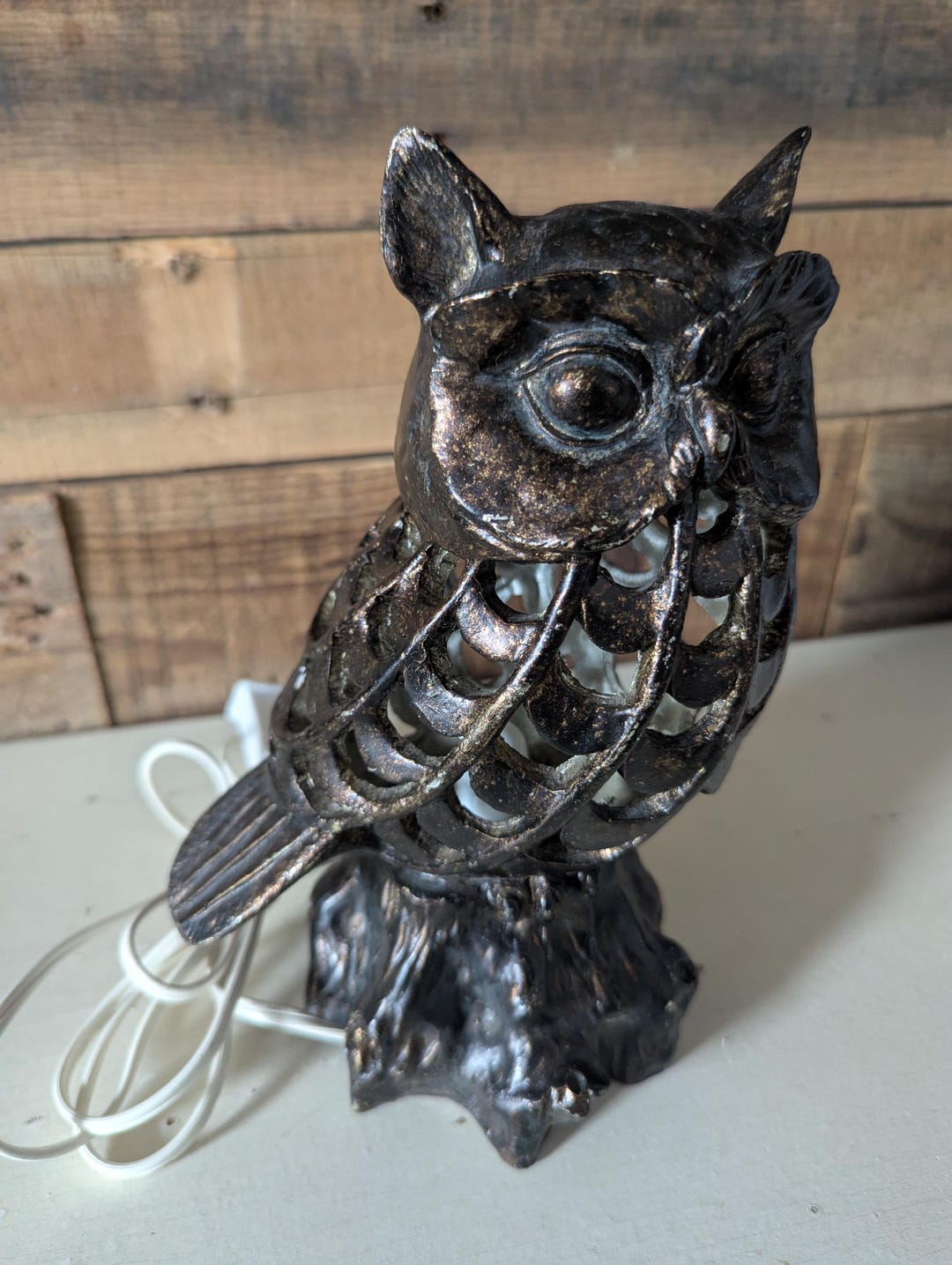 Vintage Owl Lamp Accent Lamp Vintage Home Decor - Etsy