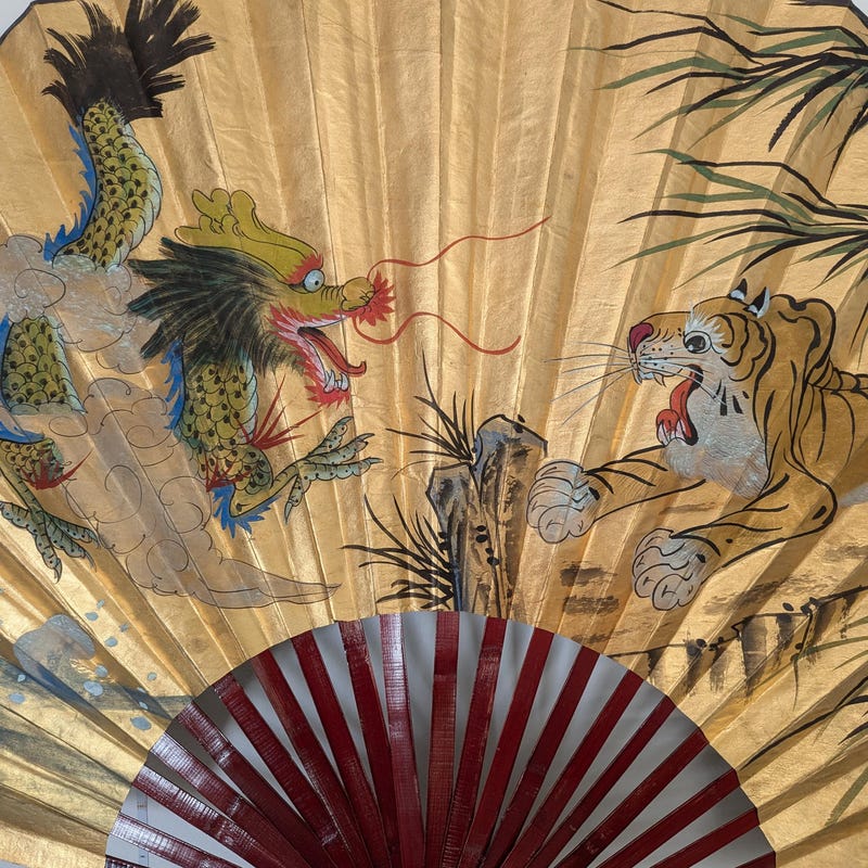 Large Japanese Fan - Etsy