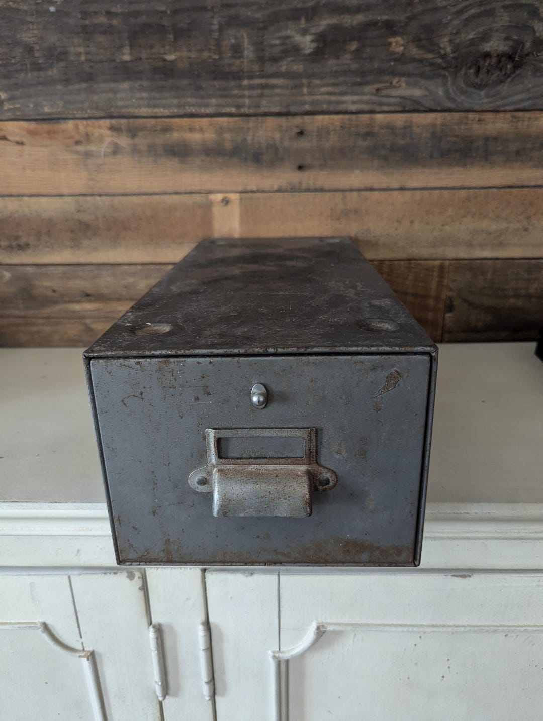 Vintage Metal Index Card File Drawer: 1960s 4x6 Organizer - Etsy