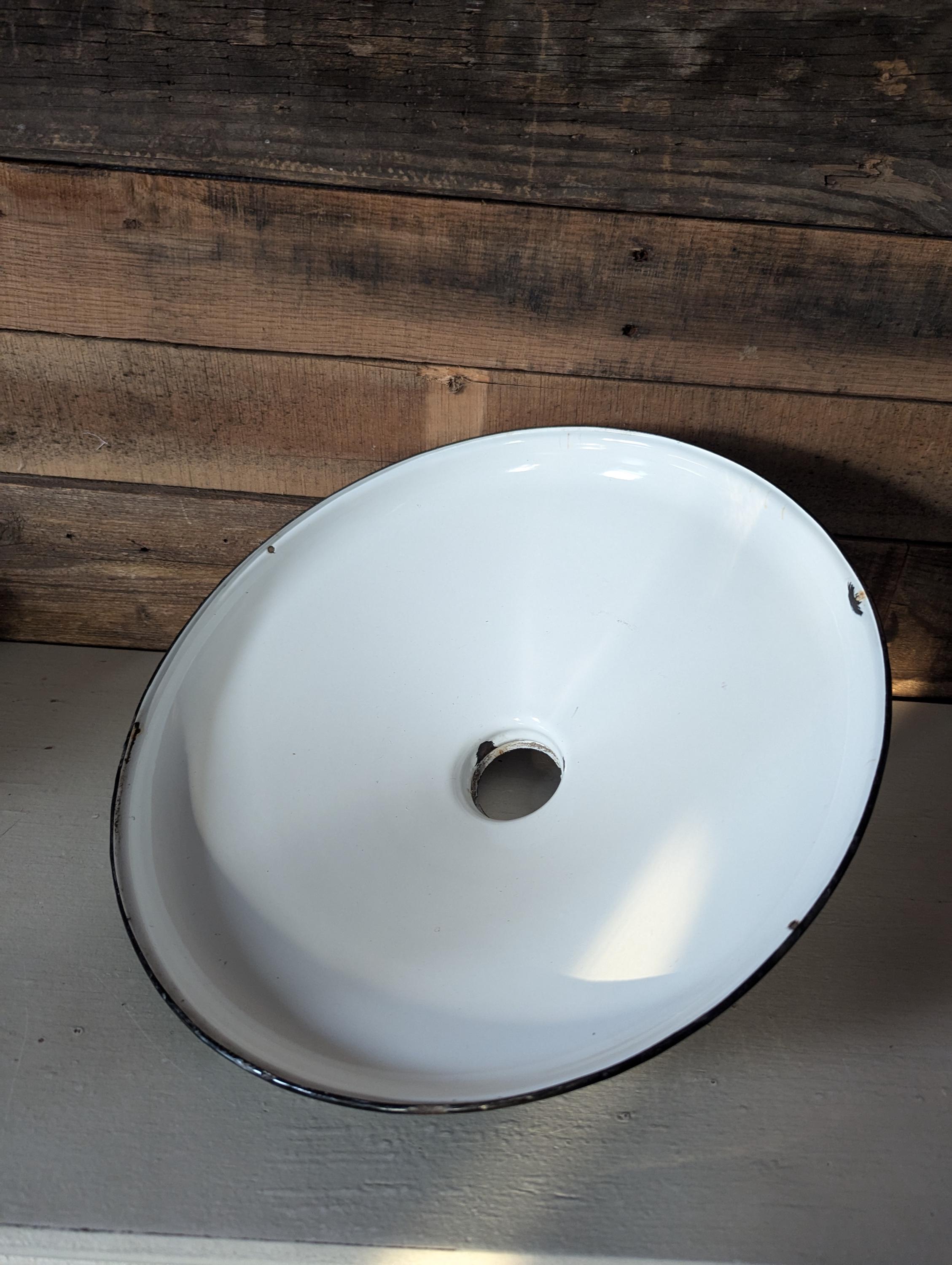 Enamel Lamp Shade Green Industrial Salvage Barn Light Shade Reclaimed ...