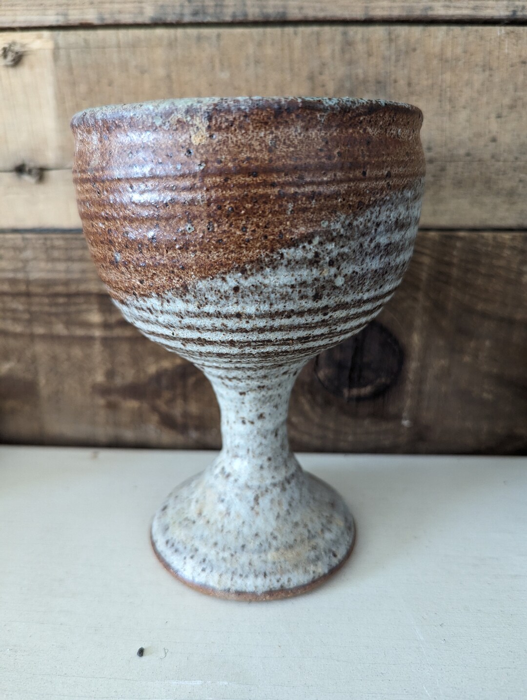 Handmade Pottery Goblet Ceramic Wine Glass Stoneware Cup - Etsy