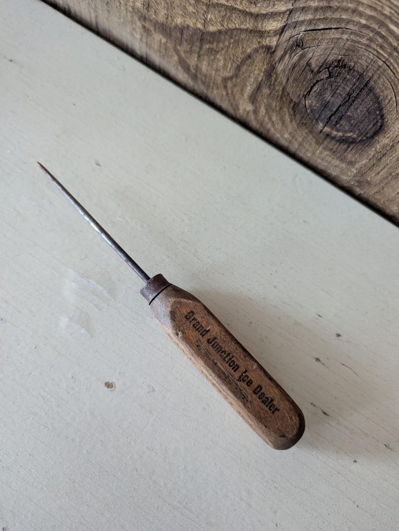 Vintage Ice Pick: Grand Junction Ice Dealer Advertising - Etsy