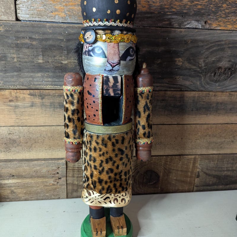 Wooden Cat Nutcracker - Etsy