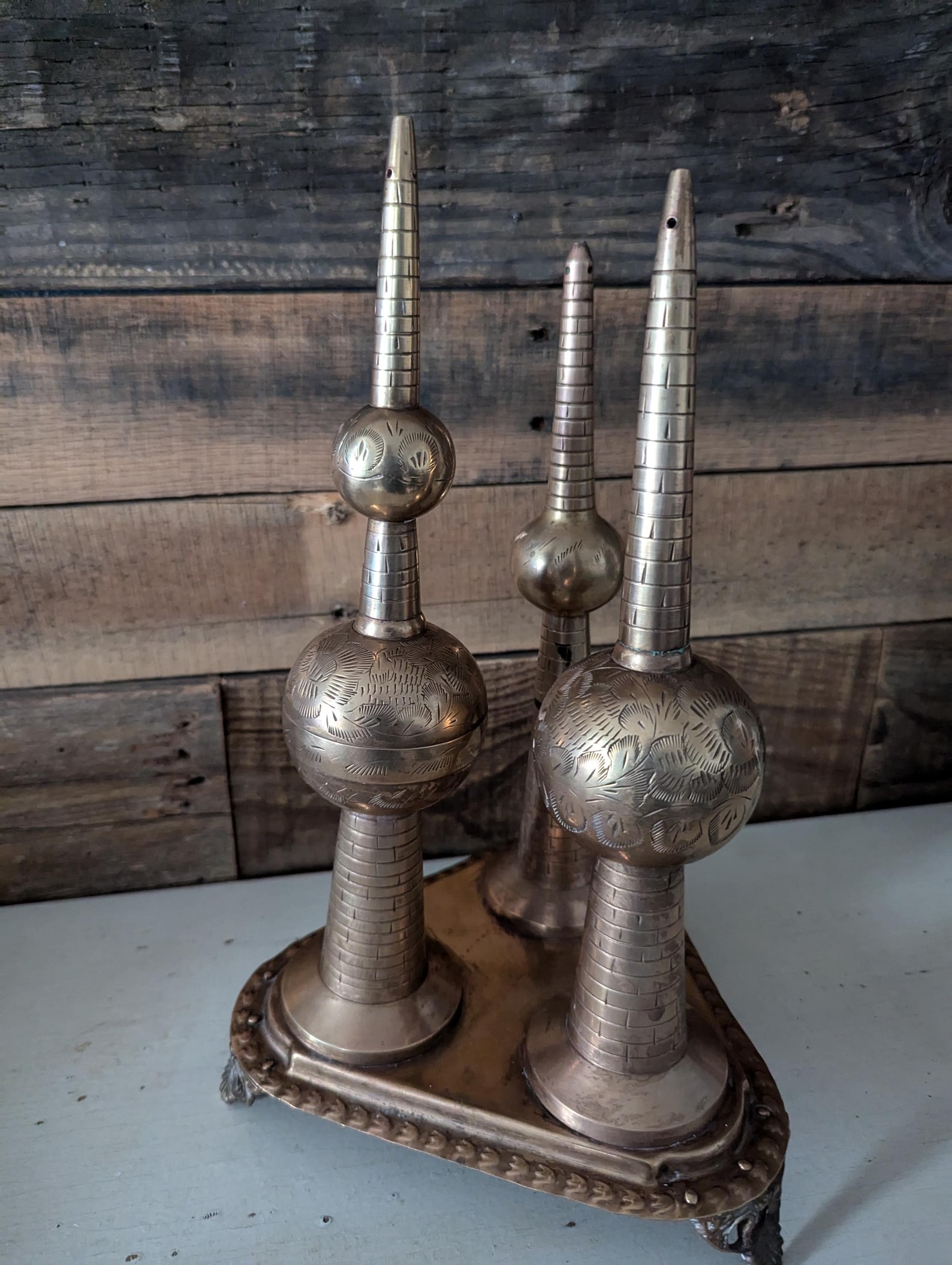 Kuwait Towers Vintage Brass Decor - Etsy