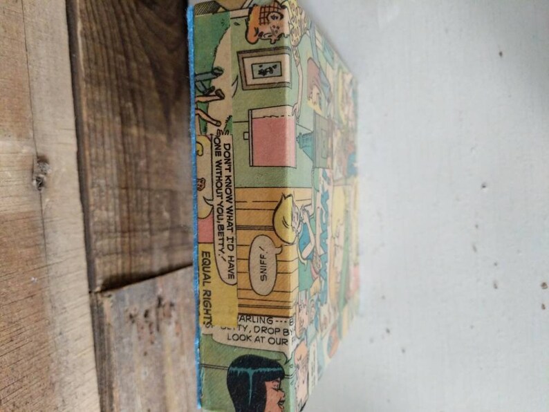 Vintage Comic Collage Archie Comics Art Wood Block Home Decor - Etsy