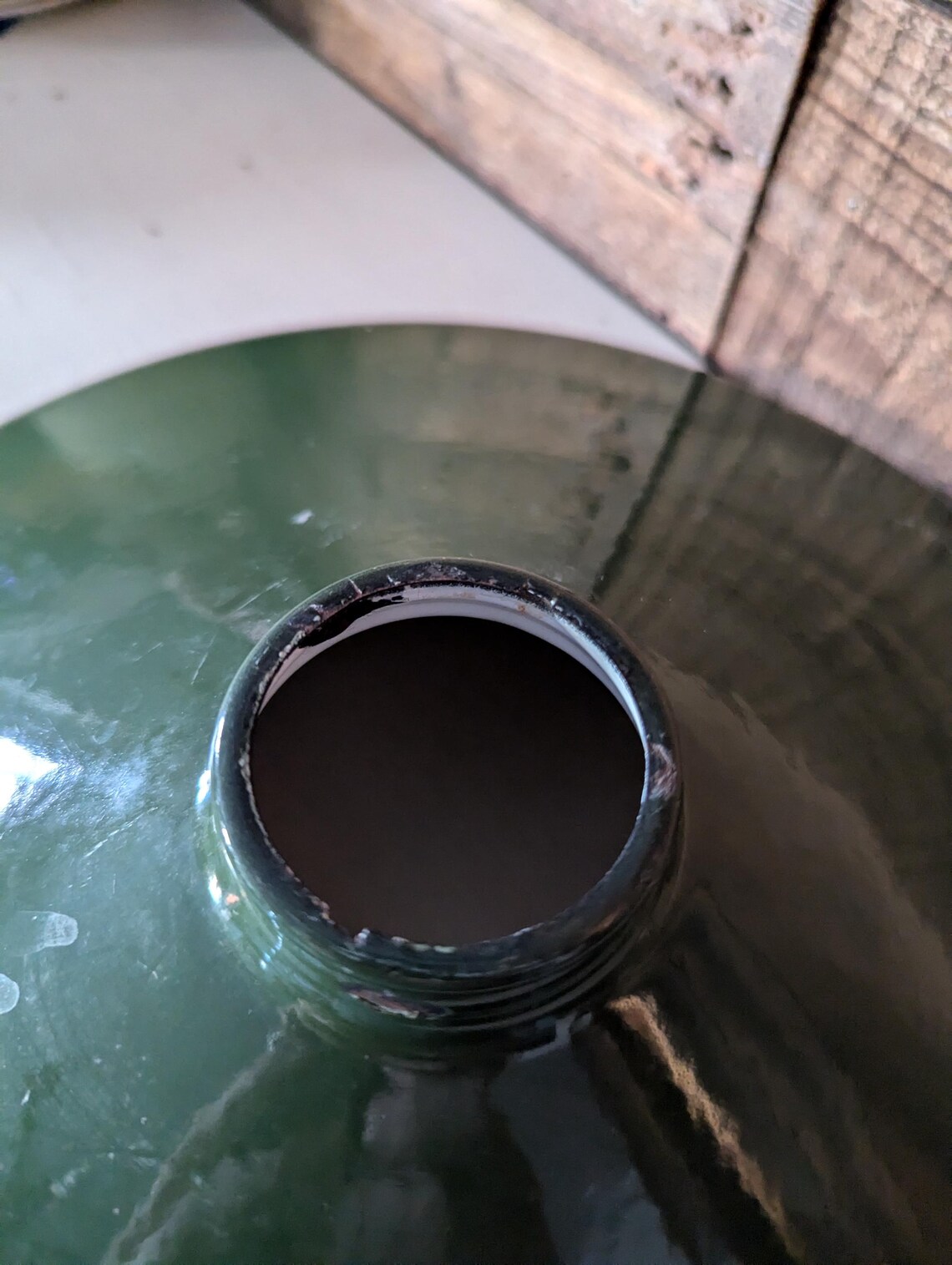 Enamel Lamp Shade Green Industrial Salvage Barn Light Shade Reclaimed ...