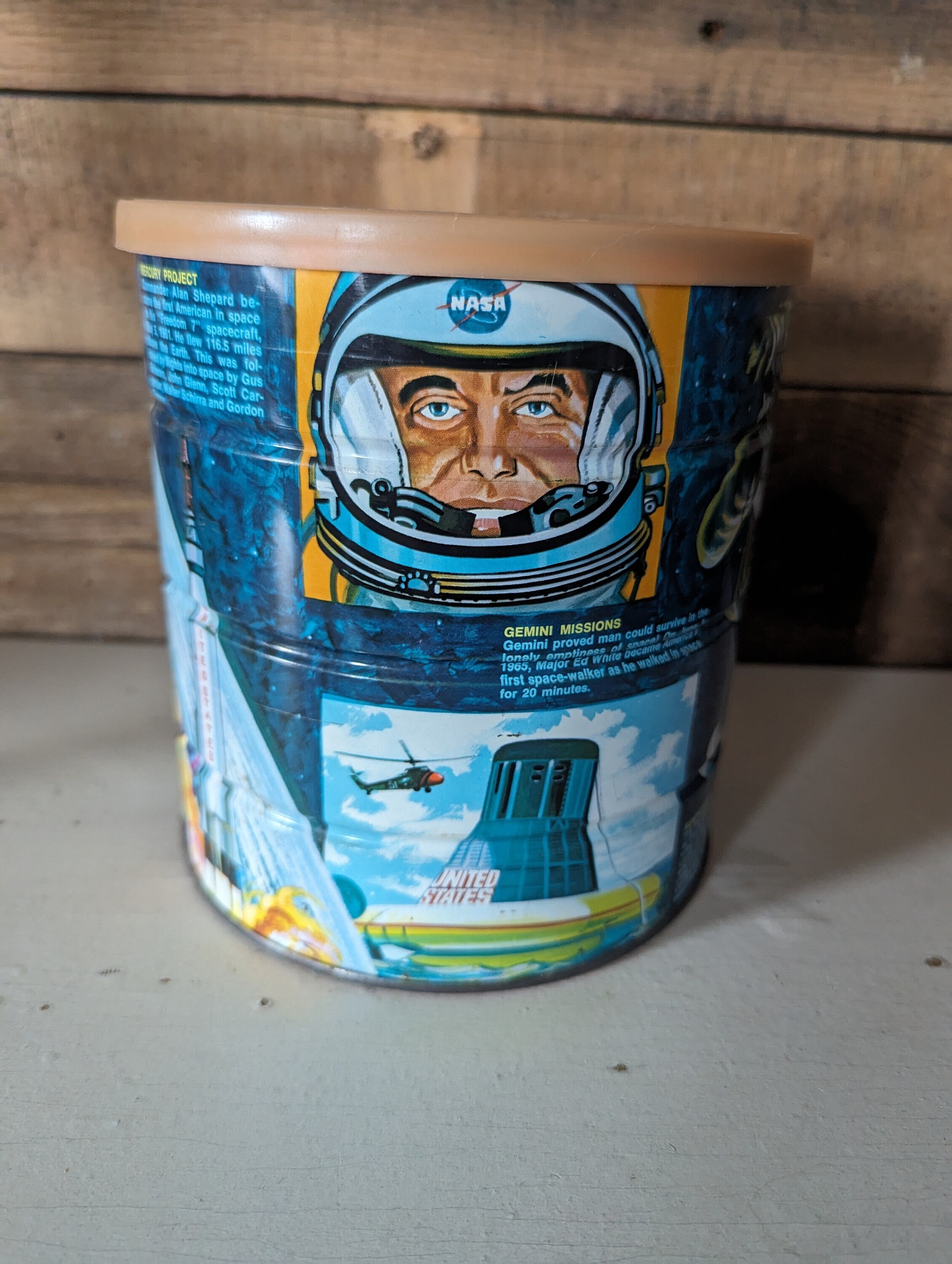 1969 Coca-cola NASA Tin Coffee Can Gemini Missions and Moon Landing - Etsy