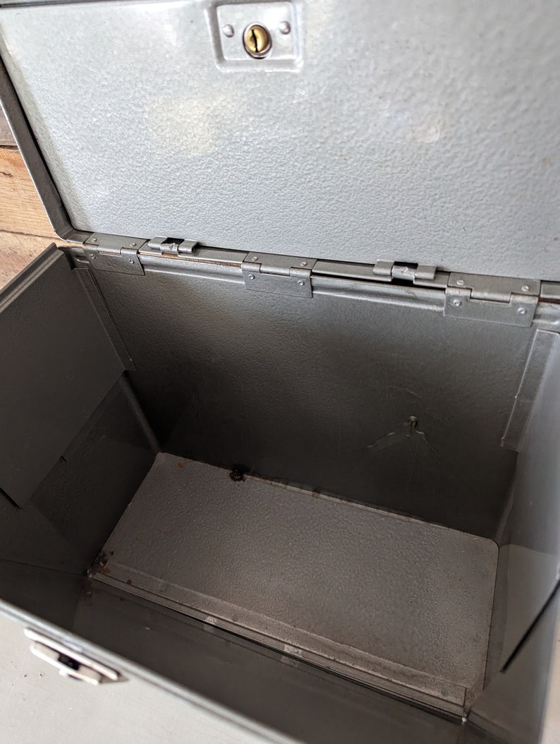 Expanding Metal File Box Vintage Metal Office Lockbox No Keys - Etsy