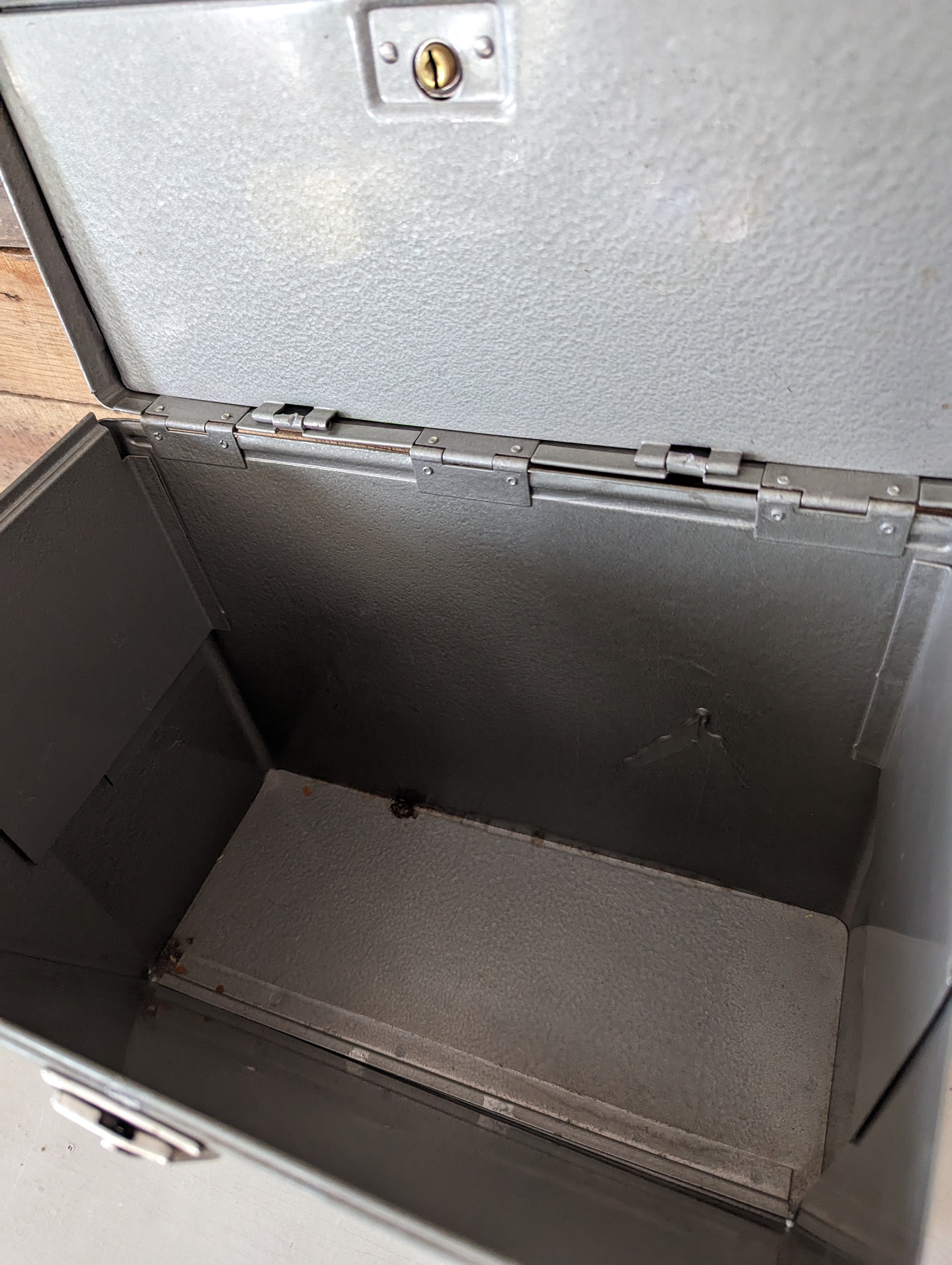 Expanding Metal File Box Vintage Metal Office Lockbox No Keys - Etsy