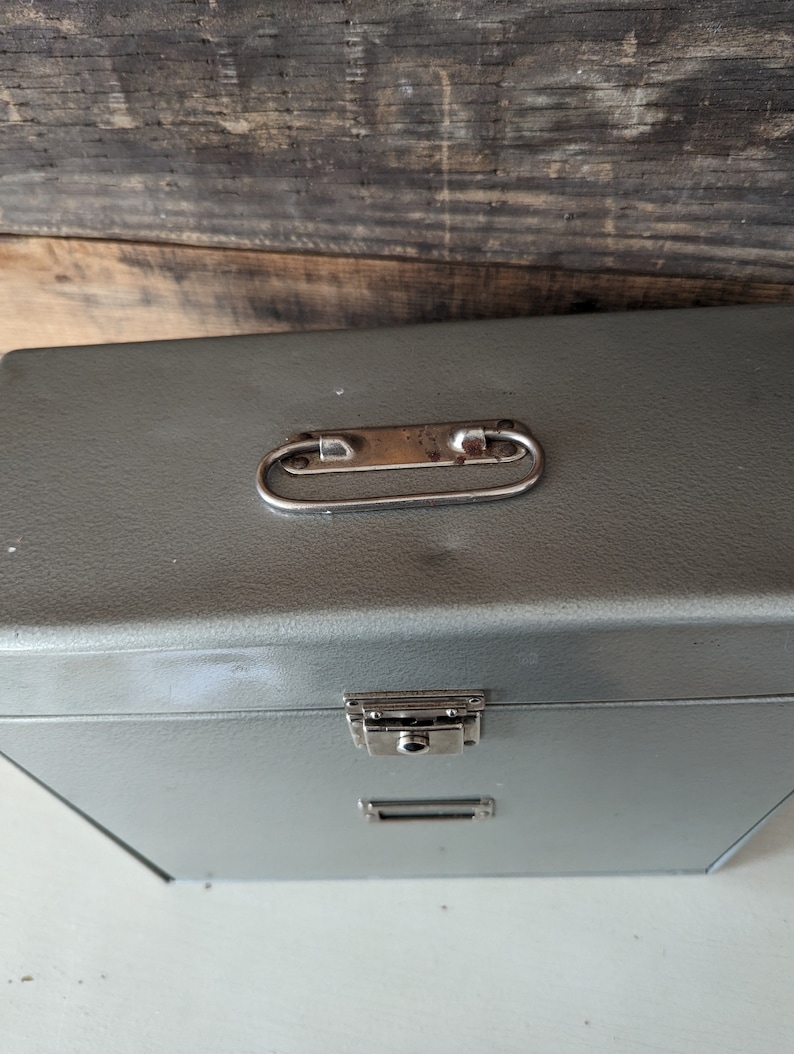 Expanding Metal File Box Vintage Metal Office Lockbox No Keys - Etsy
