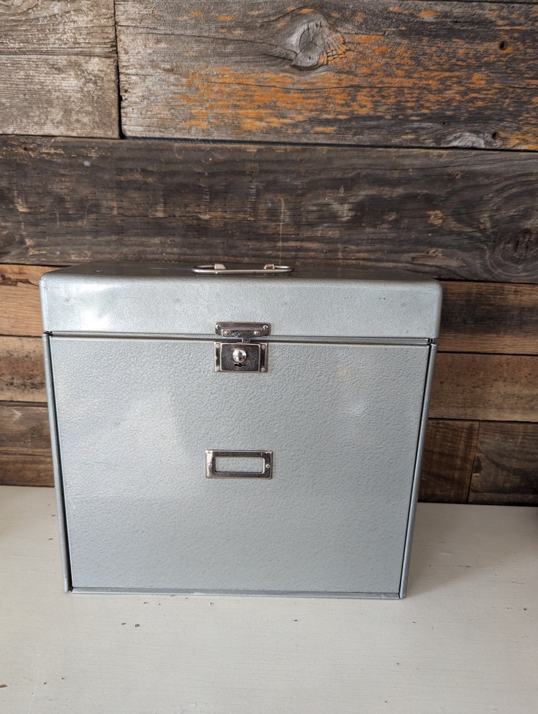 Expanding Metal File Box Vintage Metal Office Lockbox No Keys - Etsy