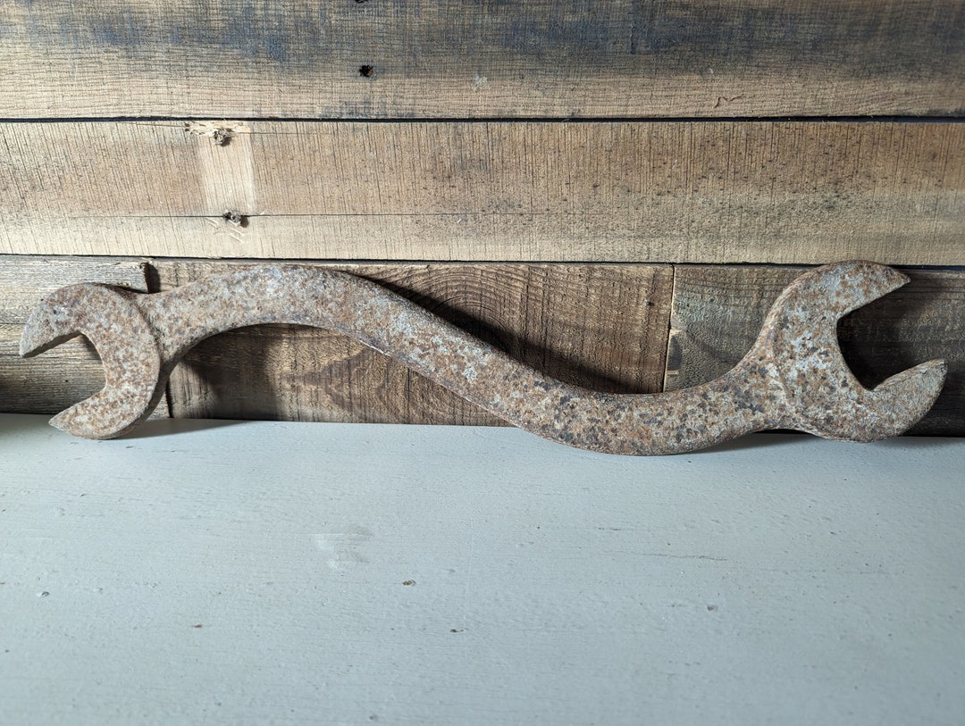 Vintage Rusty S Shaped Wrench Two Open Ends - Etsy