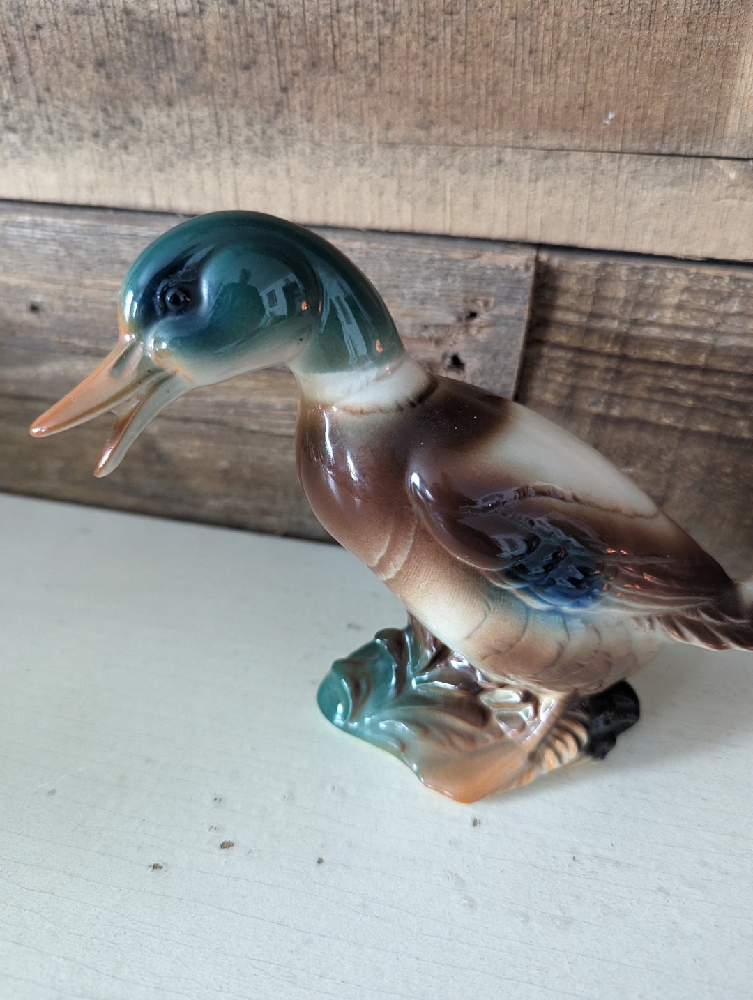 Vintage Ceramic Duck Vintage Decor - Etsy