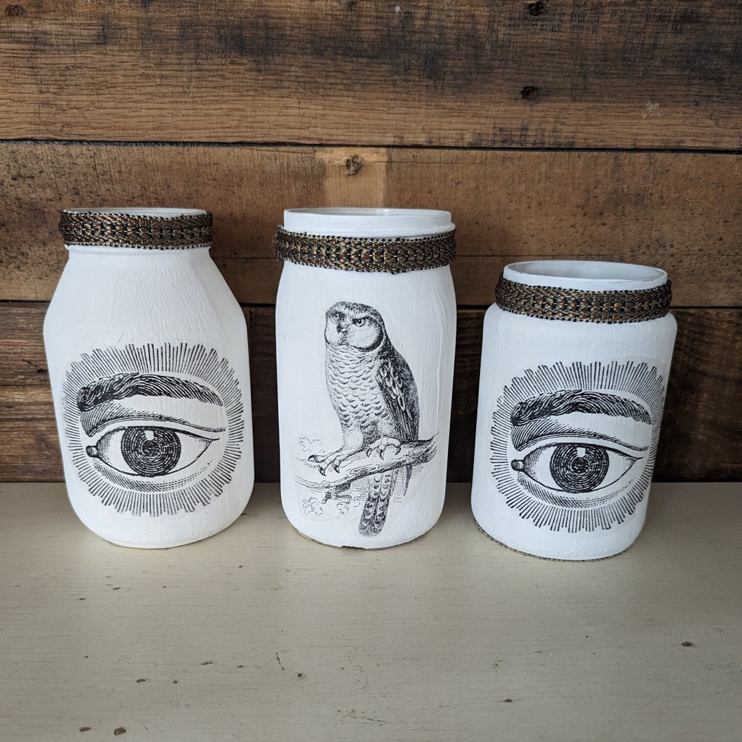 Upcycled Jars Halloween Decor Weird Jar Decor - Etsy