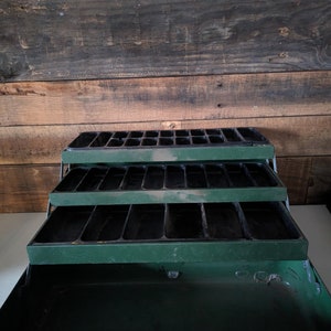 Vintage Green Toolbox Rusty Dented Decor - Etsy