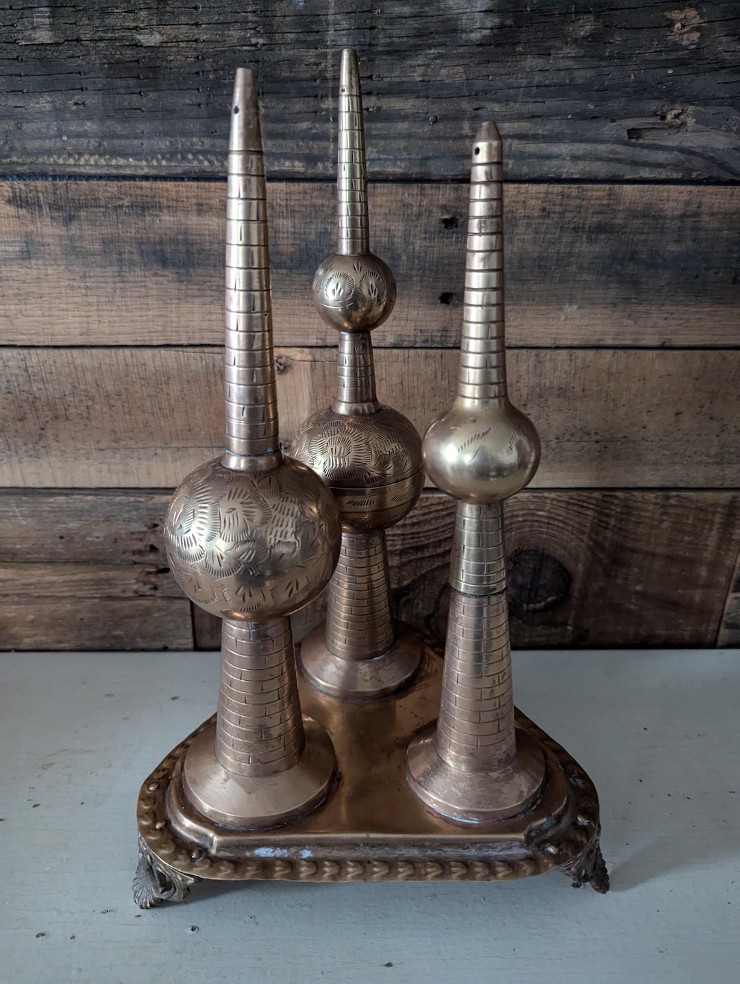 Kuwait Towers Vintage Brass Decor - Etsy