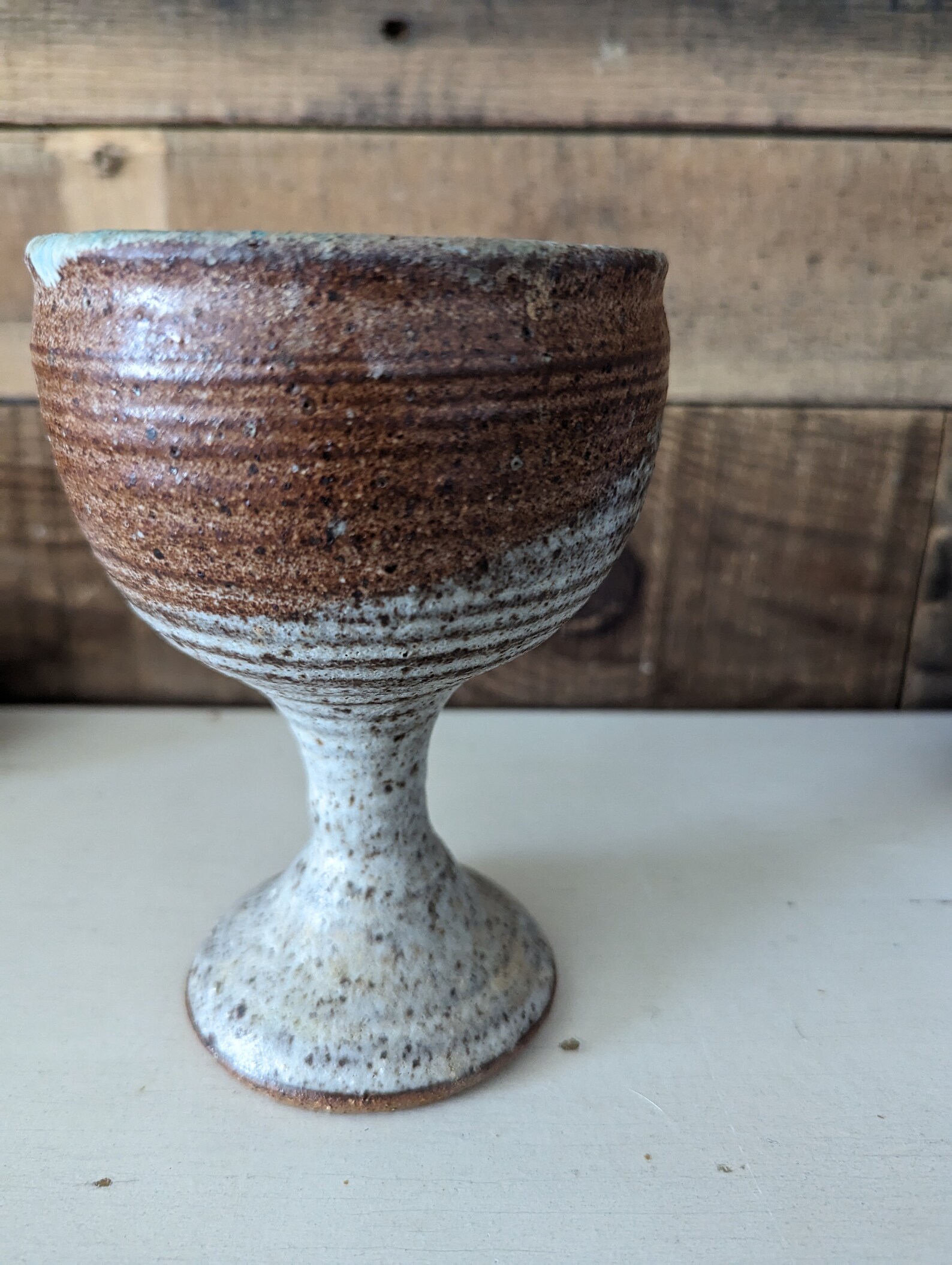 Handmade Pottery Goblet Ceramic Wine Glass Stoneware Cup - Etsy