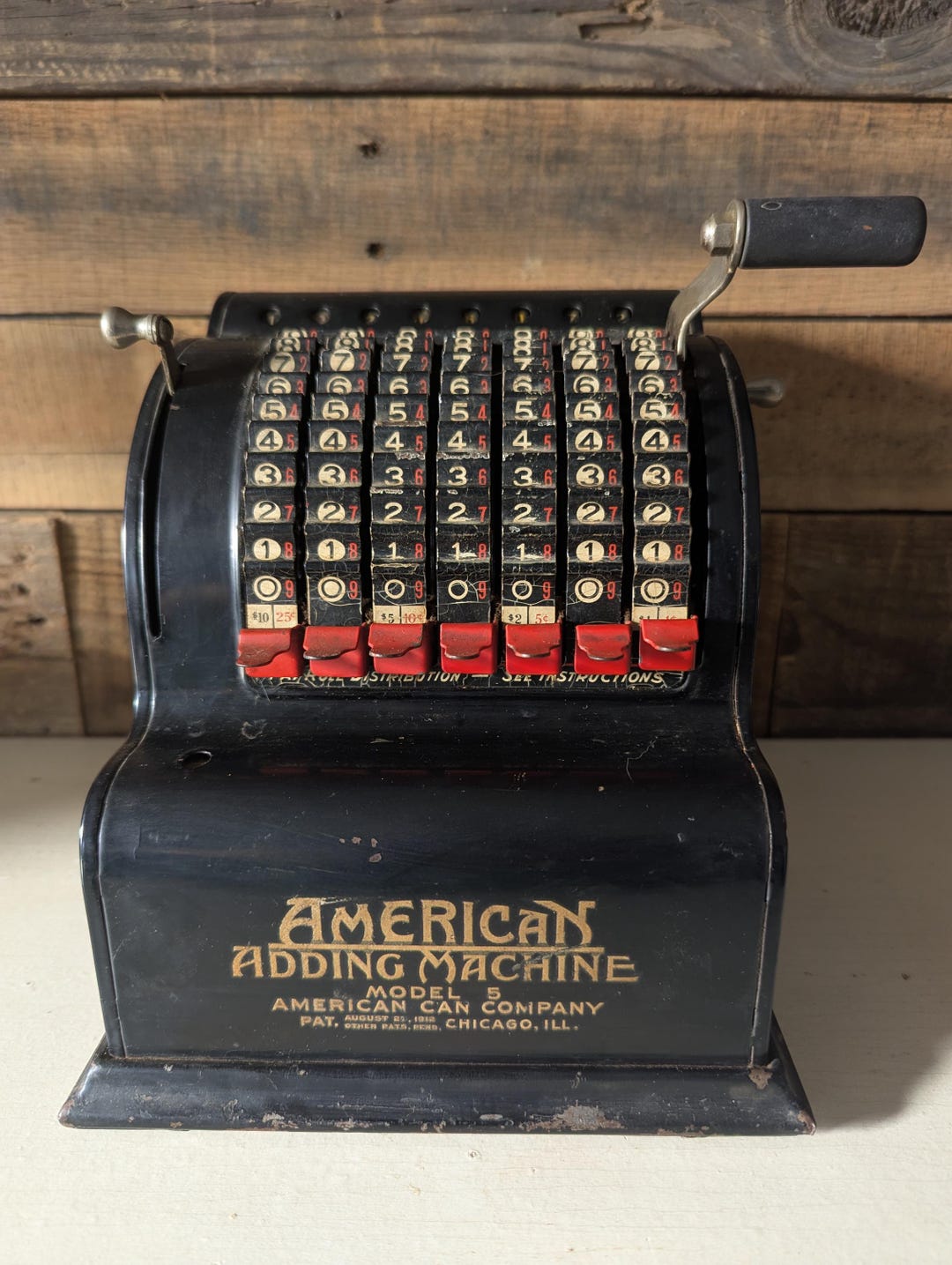 Antique American Adding Machine Model 5 American Can Company Chicago Illinois - Etsy