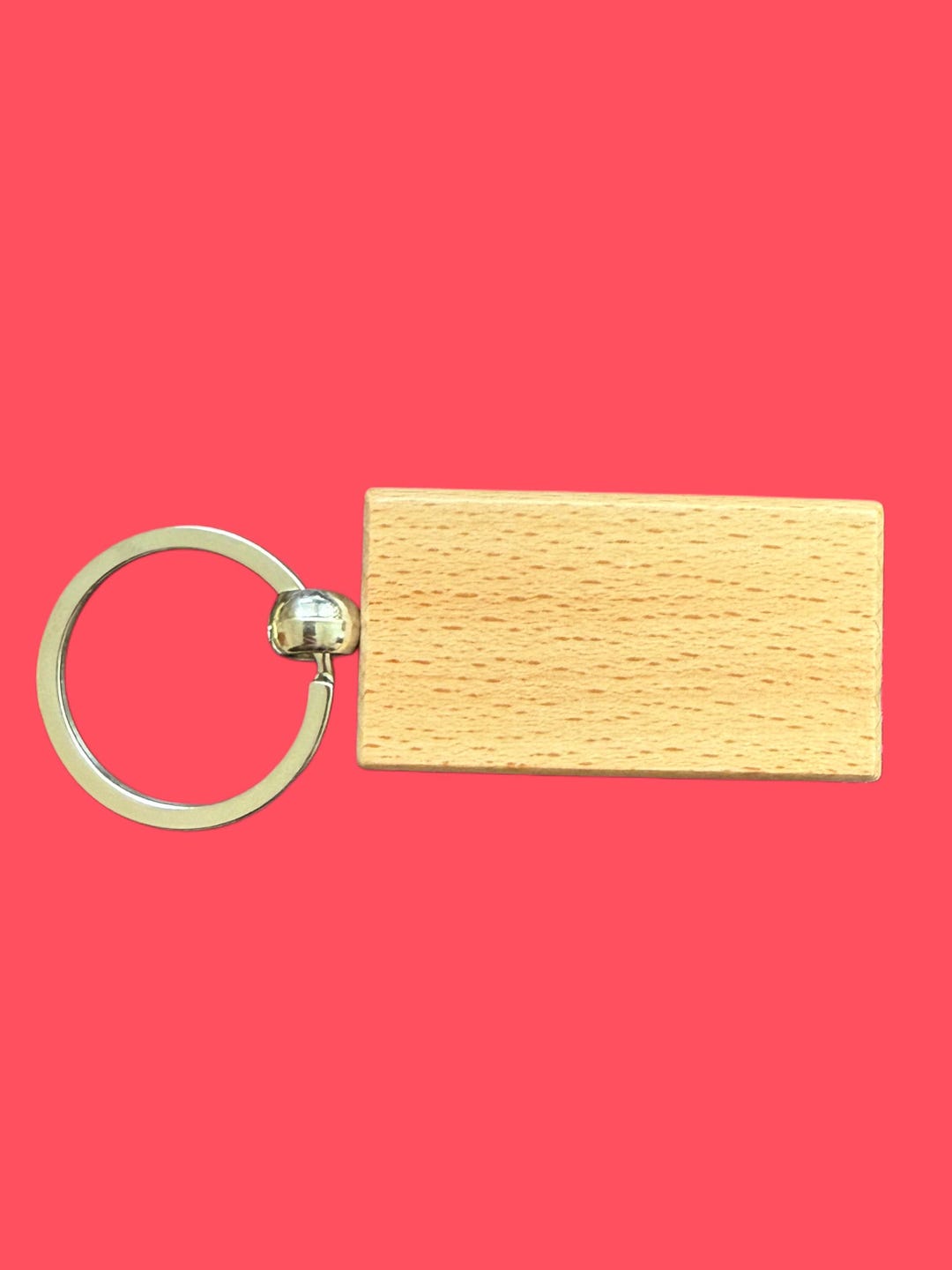 Custom Rectangle Woodburn Keychain - Etsy