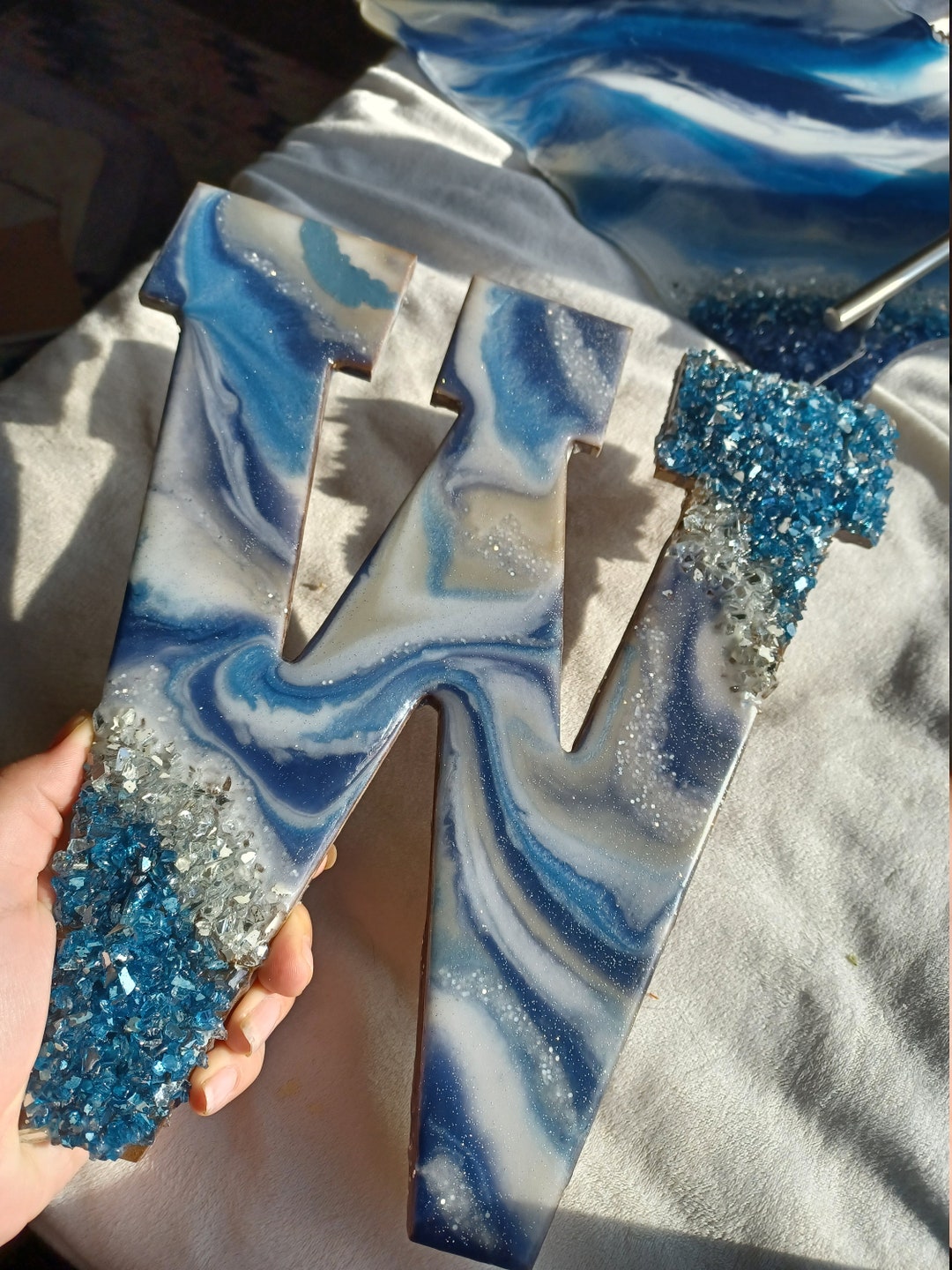 Custom Geode 10 Wooden Letters - Etsy
