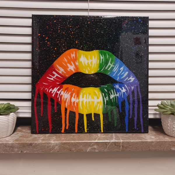 Lips Painting - Etsy
