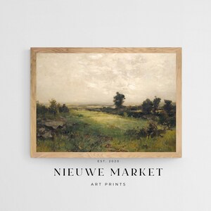 PRINTABLE Landscape Art, Country Landscape Painting, Vintage Landscape ...