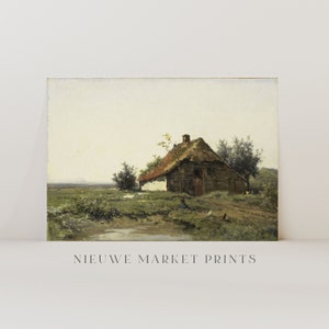 PRINTABLE Landscape Art, Country Landscape Painting, Vintage Landscape ...