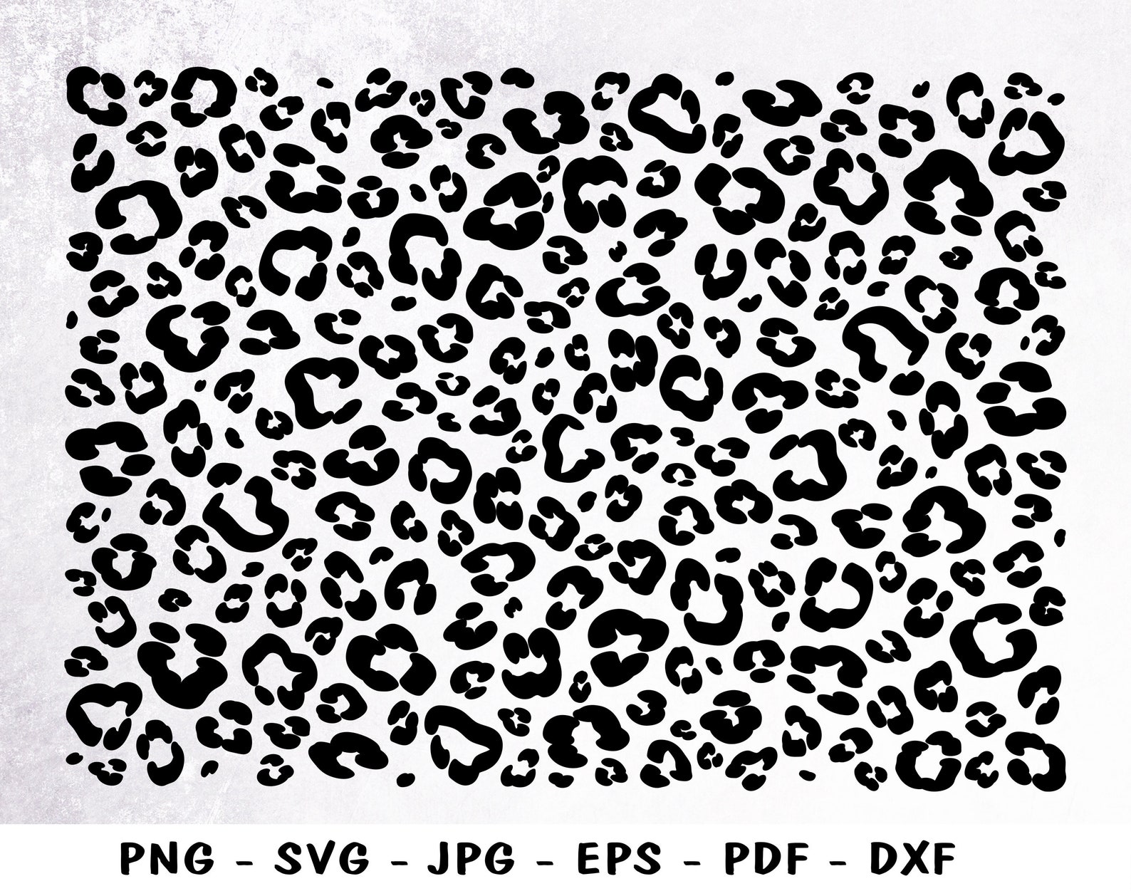 Leopard Svg Leopard Print Svg Leopard Stains Pattern | Etsy