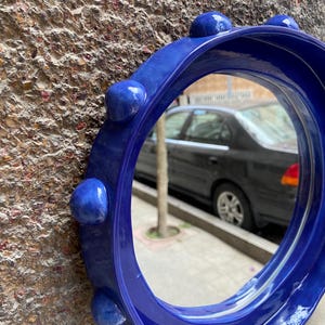 Blue Mirror Frame - Handmade Ceramic - Etsy