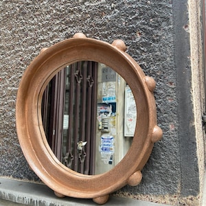 Ceramic Mirror Frame - Handmade / Brown - Etsy