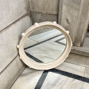 Handmade Ceramic Frame Mirror - Beige Brown Speckled - Etsy
