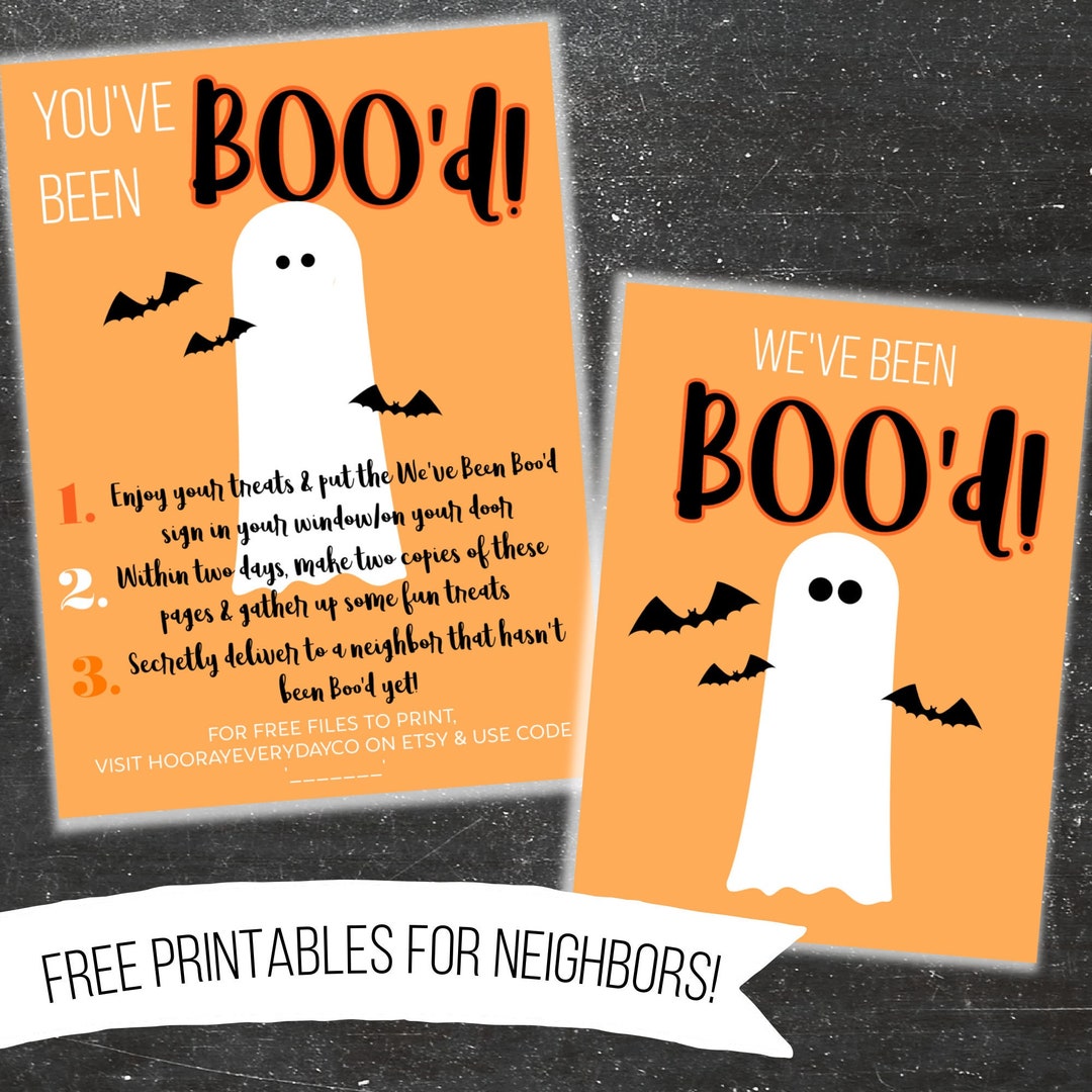 Free You've Been Boo'd Halloween Instant Download, You've Been Booed ...