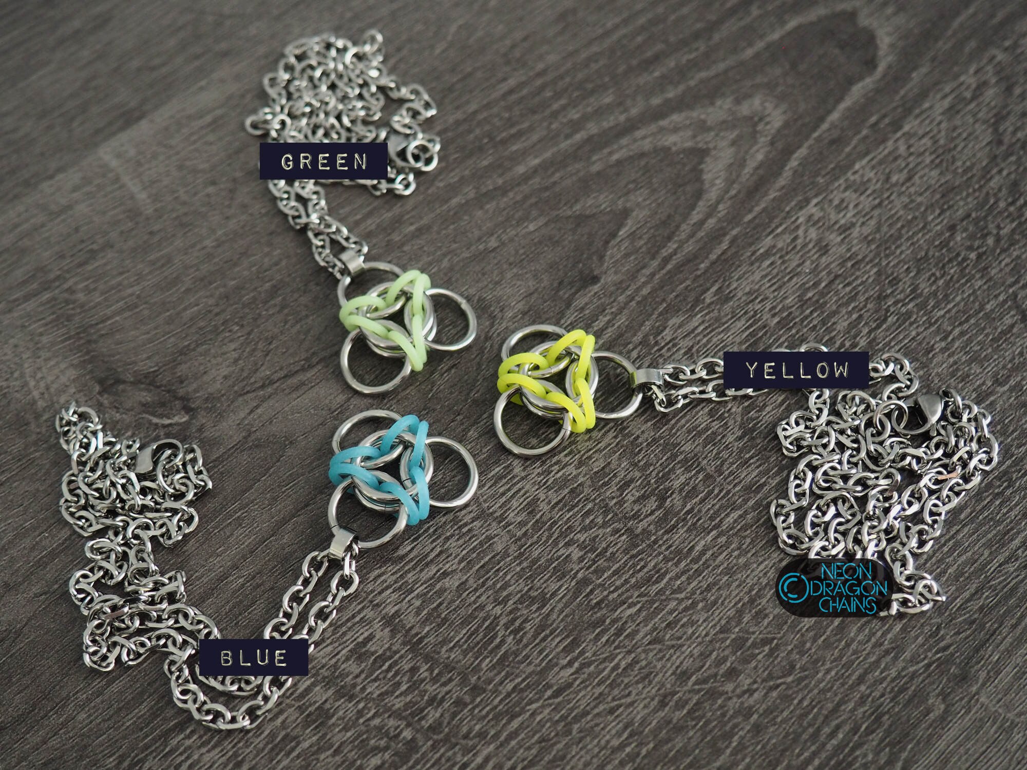 Radioactive Necklace / Glow in the Dark Blacklight Necklace / Nuclear ...