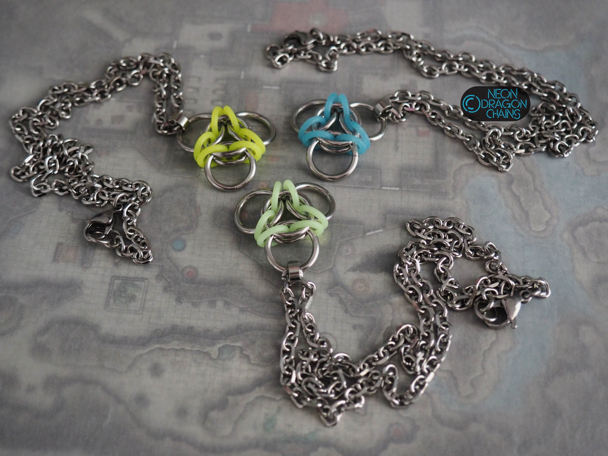Radioactive Necklace / Glow in the Dark Blacklight Necklace / Nuclear ...