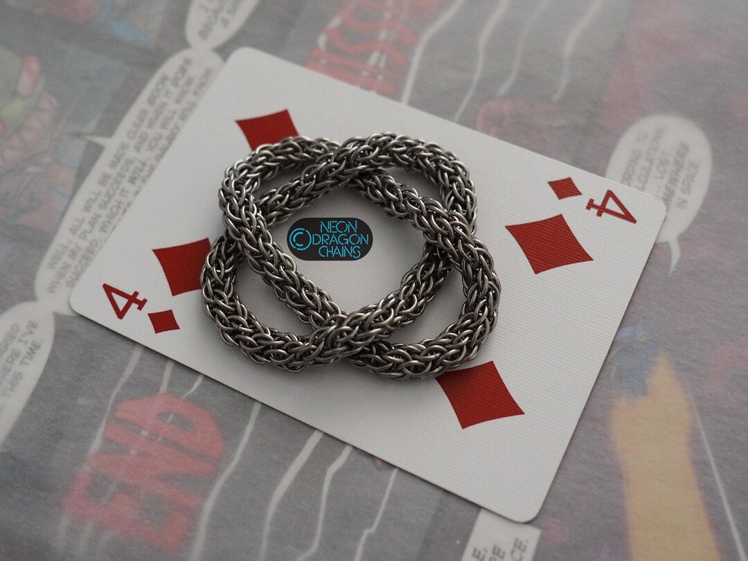 Titanium Fidget Toy / Infinity Fidget Spinner / Chainmaille Fidget - Etsy