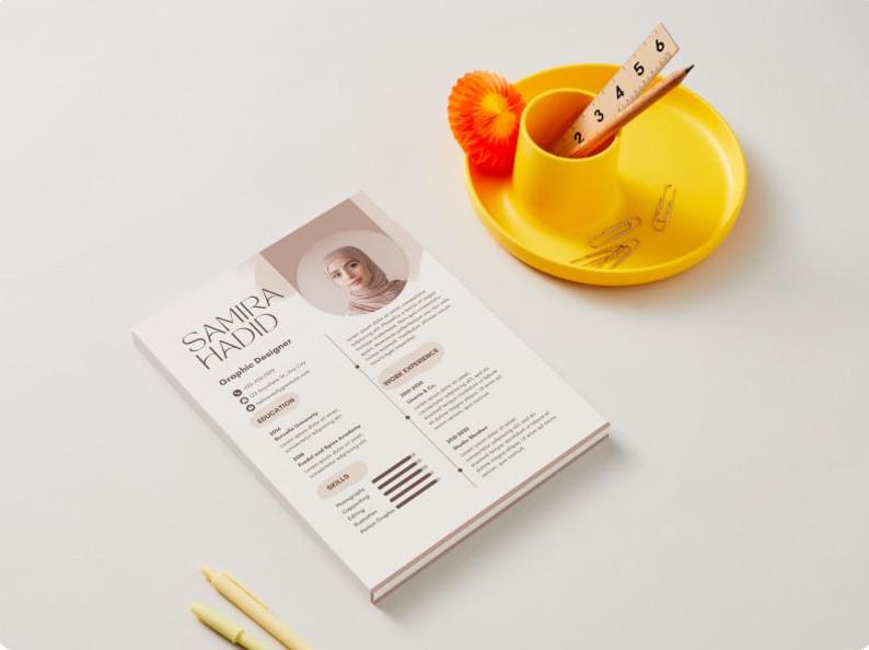 Modern Resume Template | Editable, Professional CV Design (digital ...