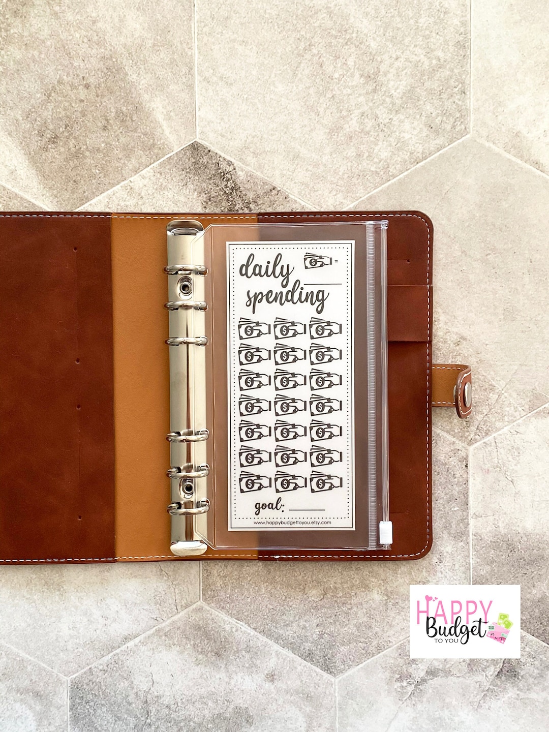 Daily Spending Savings Challenge, Cash Envelopes, A6 Budget Envelope ...