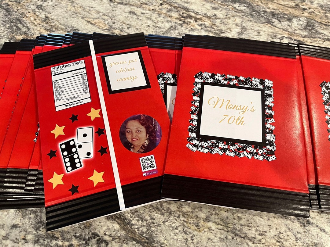 Personalized Custom Chip Bags Digital Download (pdf) & Folded and ...
